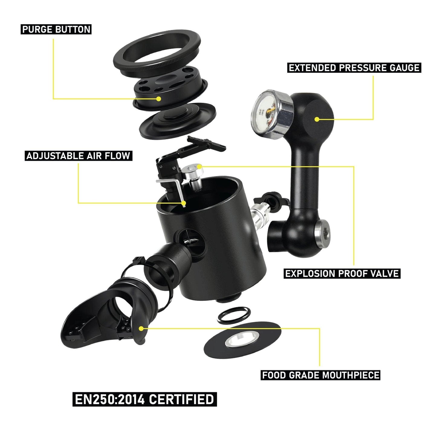 Lung T-500™ + Hand Pump + Sub-Mask – Lung Tank